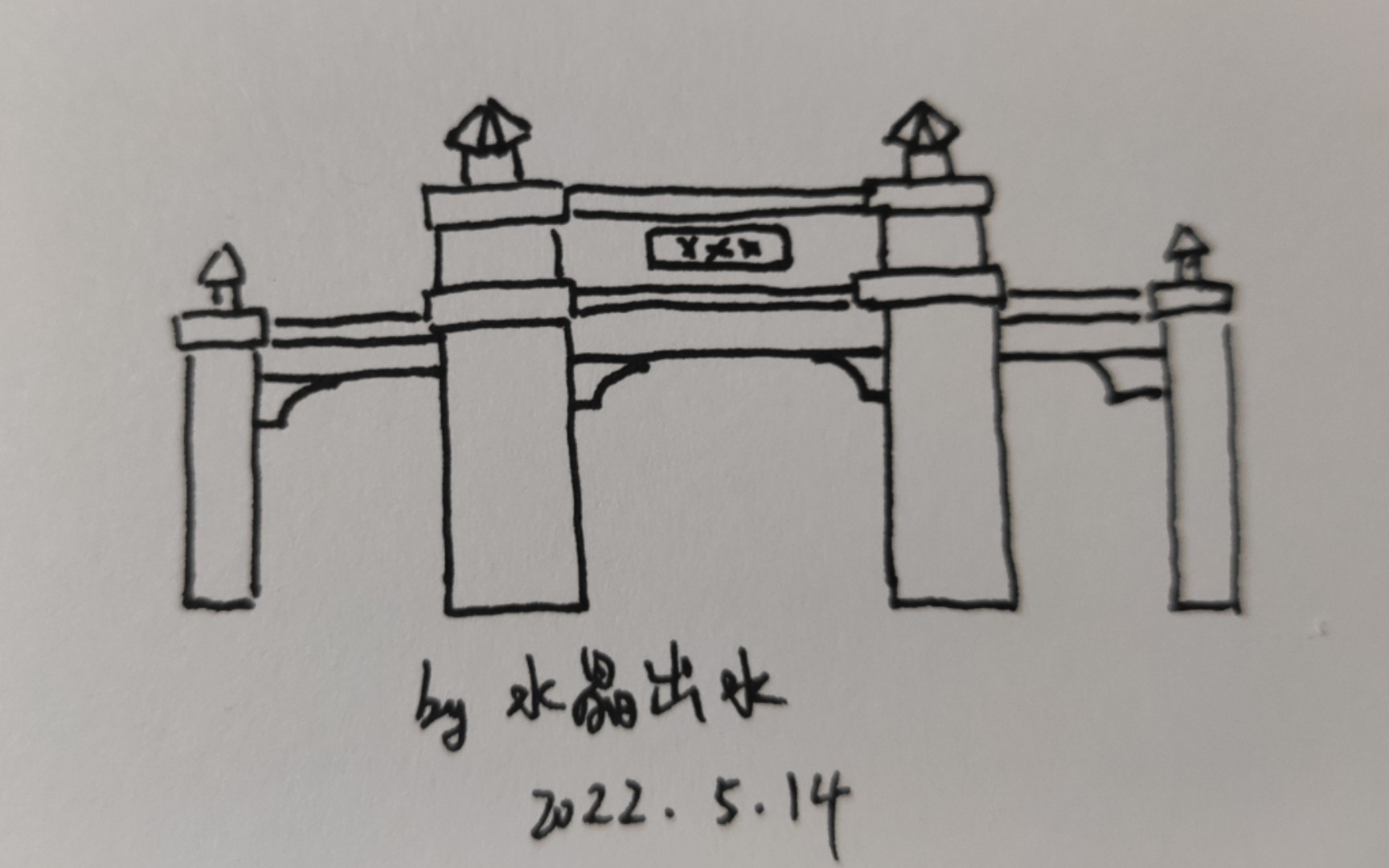 【简笔画】牌楼门
