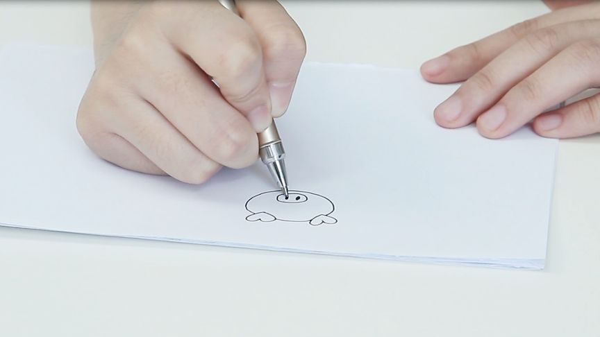 画画入门教程,教你画一只小猪