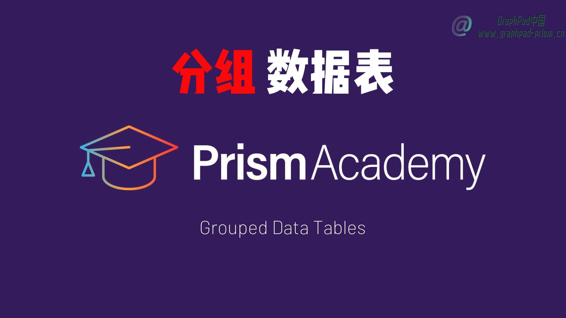 GraphPad Prism教程: 分组数据表