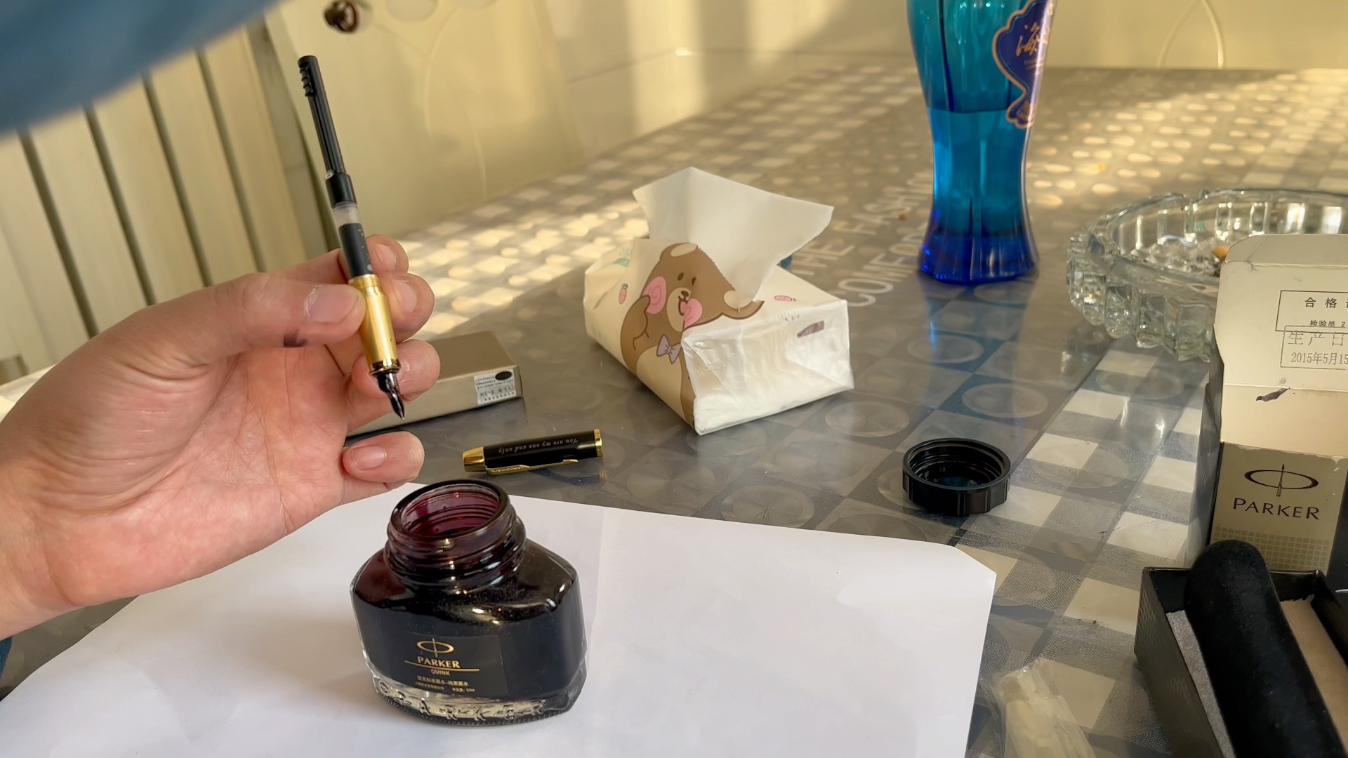 四年前购买的派克钢笔和墨水竟然早就过期了!