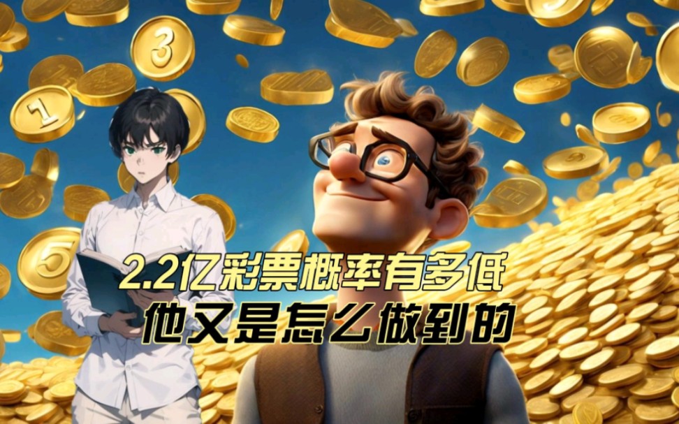 你知道2.2亿彩票概率有多低,他是怎样做到的。