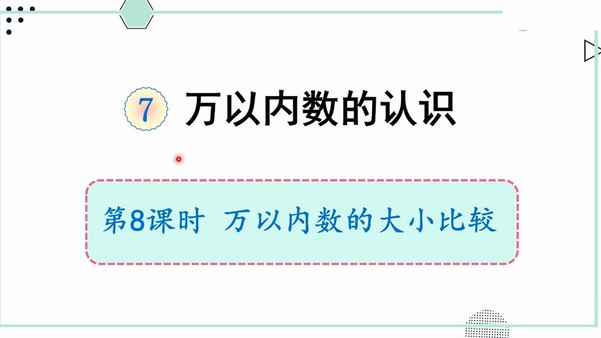 人教版数学二年级下册 第七章 8、万以内数的大小比较
