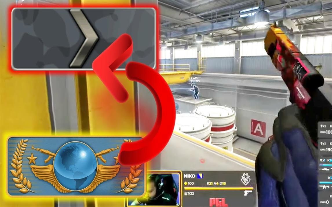 【CSGO】当职业选的操作像白银一样!_电子竞技热门视频