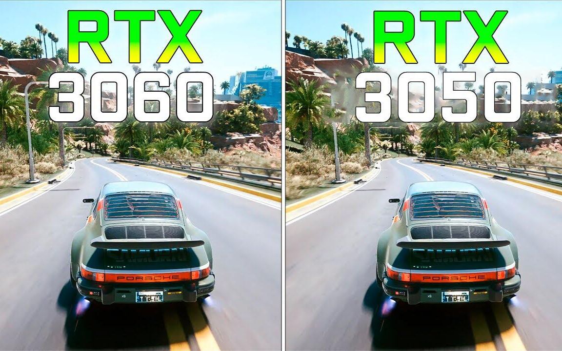 RTX 3050 4G(移动端)vs RTX 3060 12G(桌面端) 显卡对比(1080P...