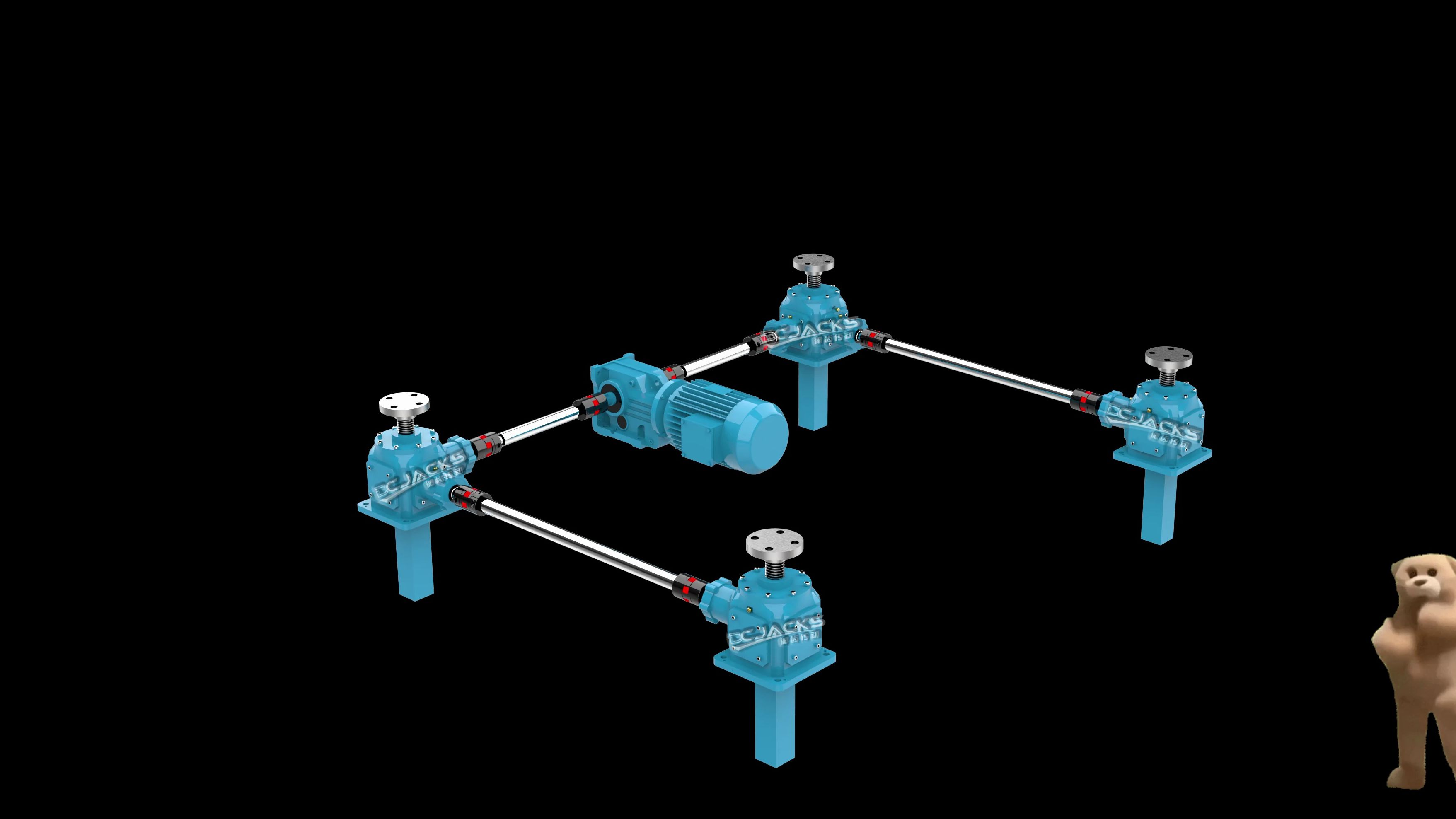 锥齿轮螺旋丝杆升降机