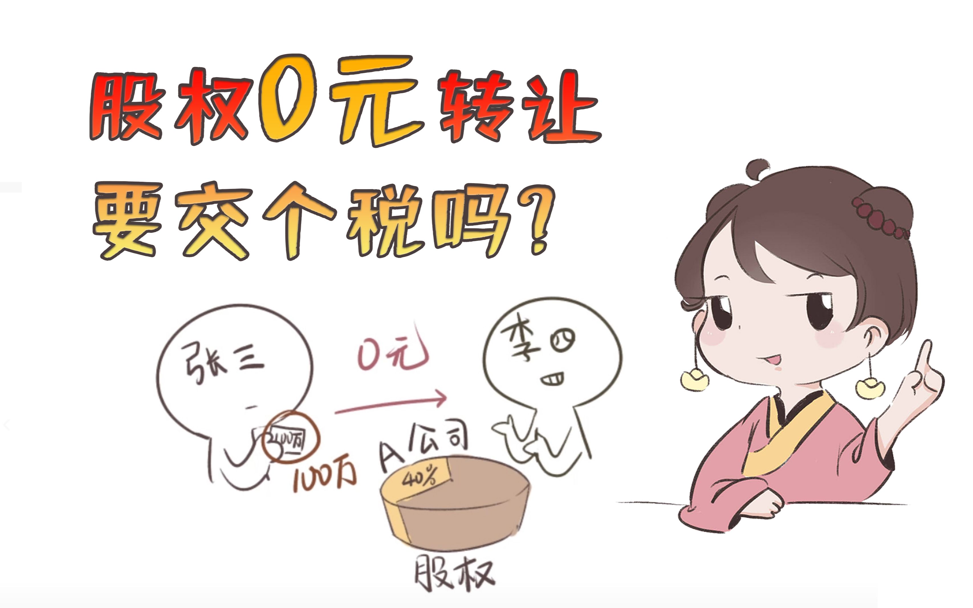 第二十五课 | 股权0元转让要交个税吗?