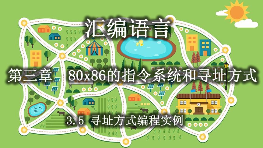 汇编语言(三)80x86的指令系统和寻址方式-3.5寻址方式编程实例