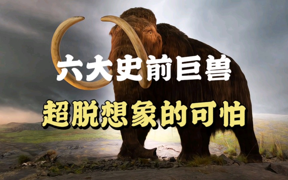 恐龙灭绝后地球上的史前巨兽,超乎想象的可怕,连剑齿虎都排不上前三