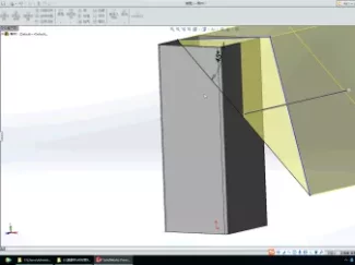 16- solidworks 40方管90度角拼接画法