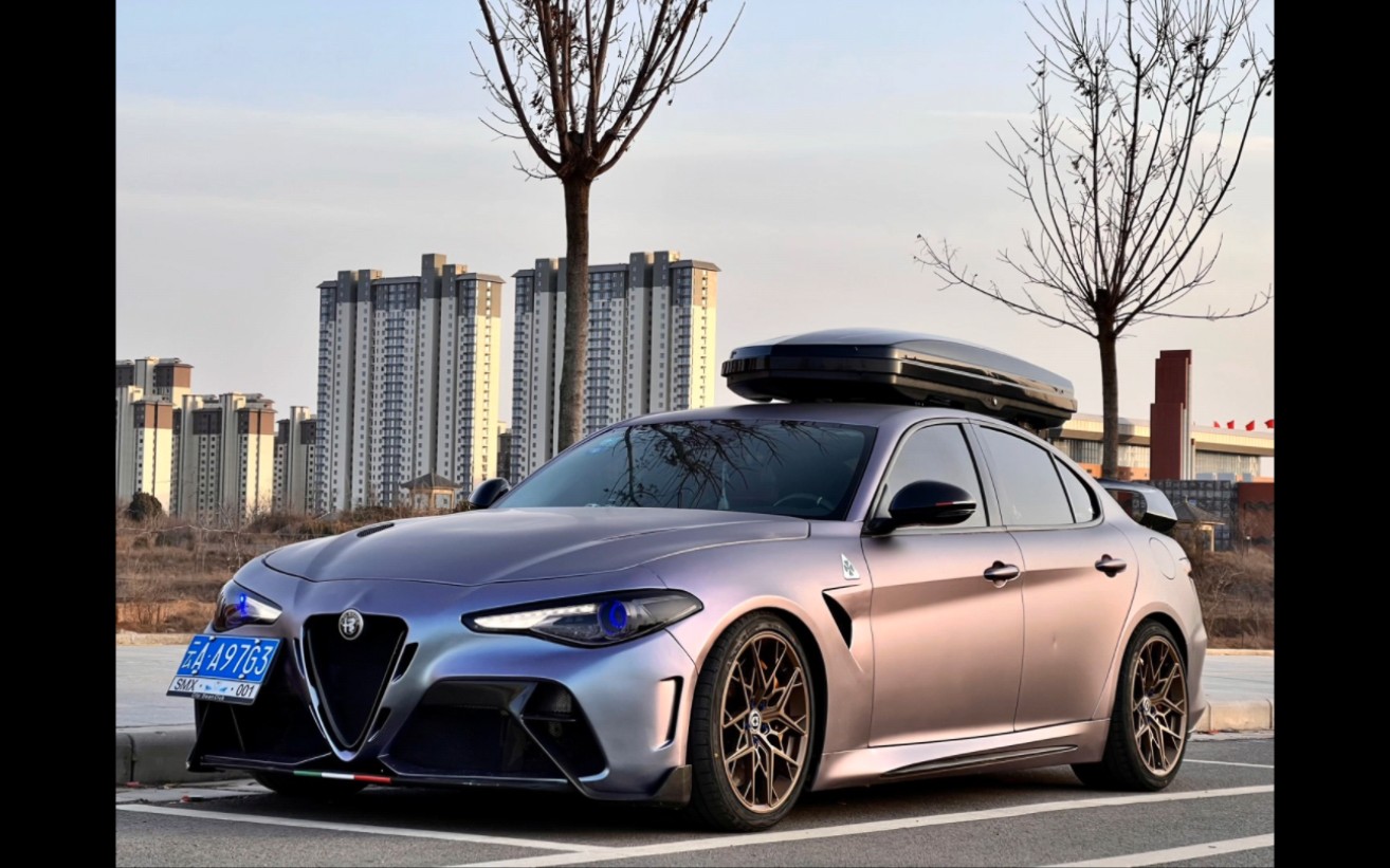 阿尔法罗密欧giulia改装清单:19英寸HRE锻造轮毂日本进口横滨轮胎...