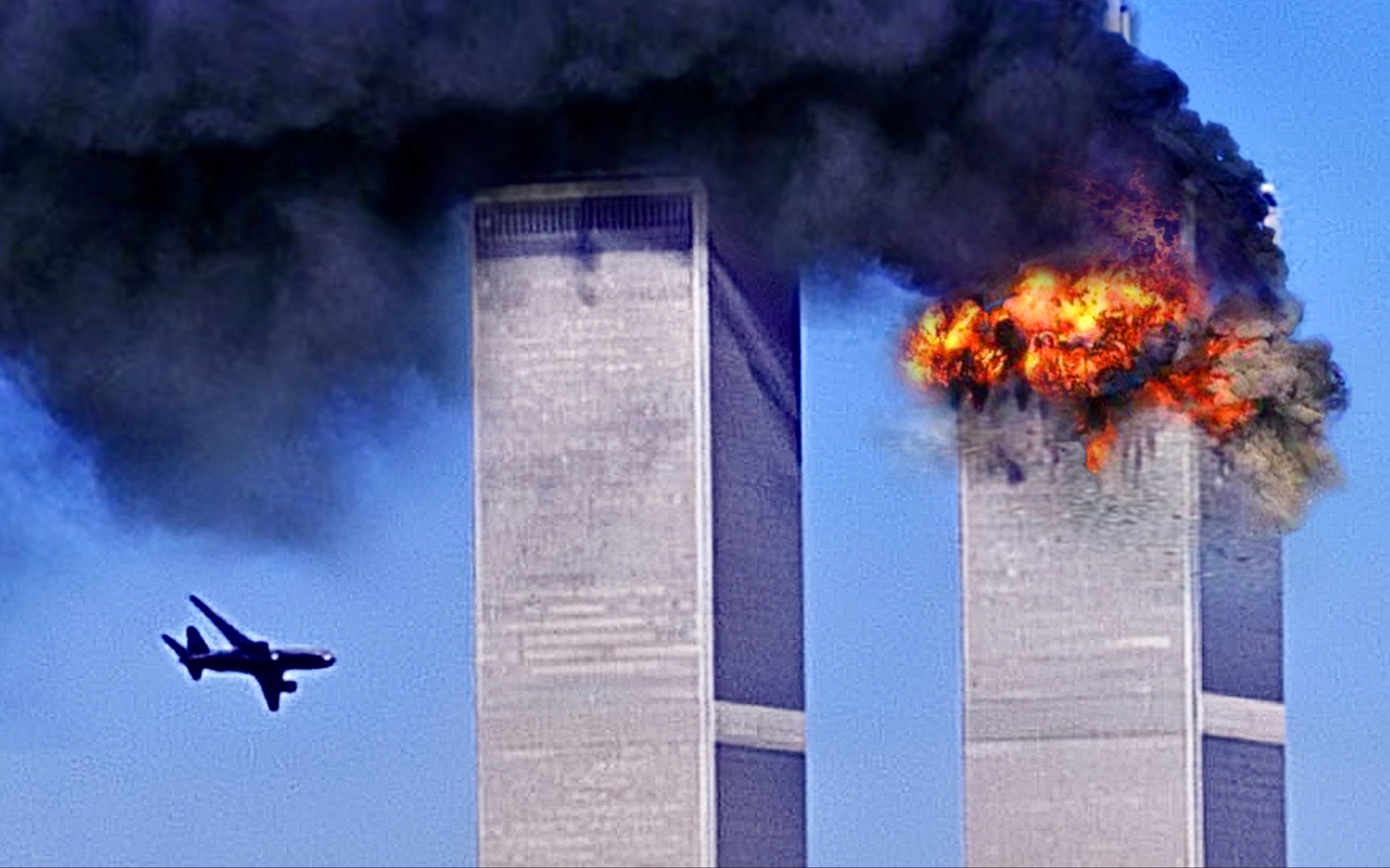 美国911事件:飞机撞大楼影像合集,场面如同人间地狱。