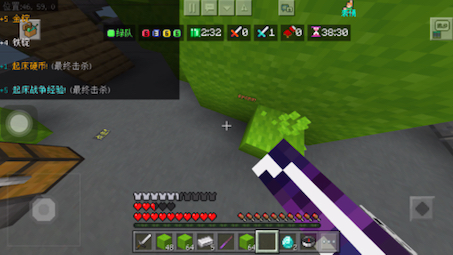 新人玩手柄,我的世界。