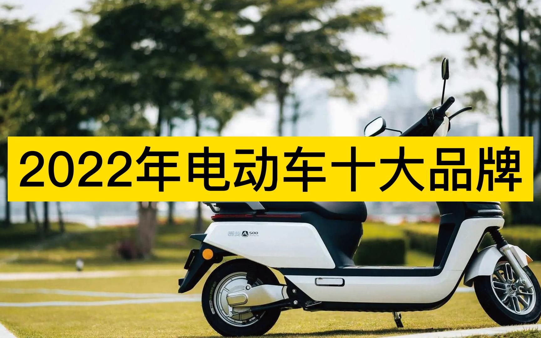 2022年电动车十大品牌,雅迪、爱玛、新日电动车分列前三