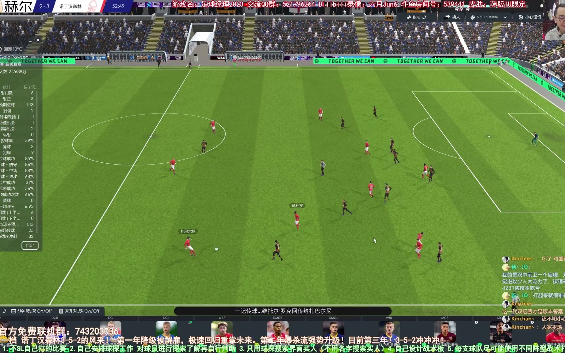 【 2022-11-23 15点场】六月Jun6:六月:足球经理2023 诺丁汉森林352 ...