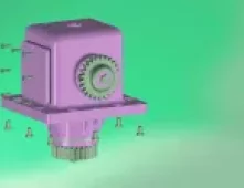 3D动画演示其内部伞齿轮的机械结构,看看如何工作的?