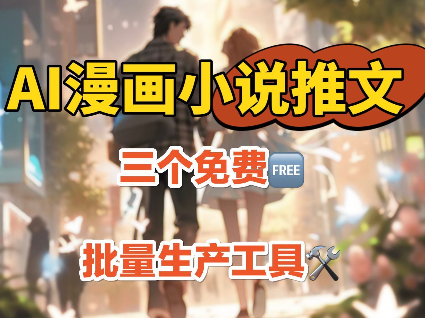 【AI漫画小说推文】真的有被这三个 免费批量生产工具惊艳到!附推文...