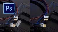 数据线的后期修图教程——怎么用Photoshop去掉不想要的标签
