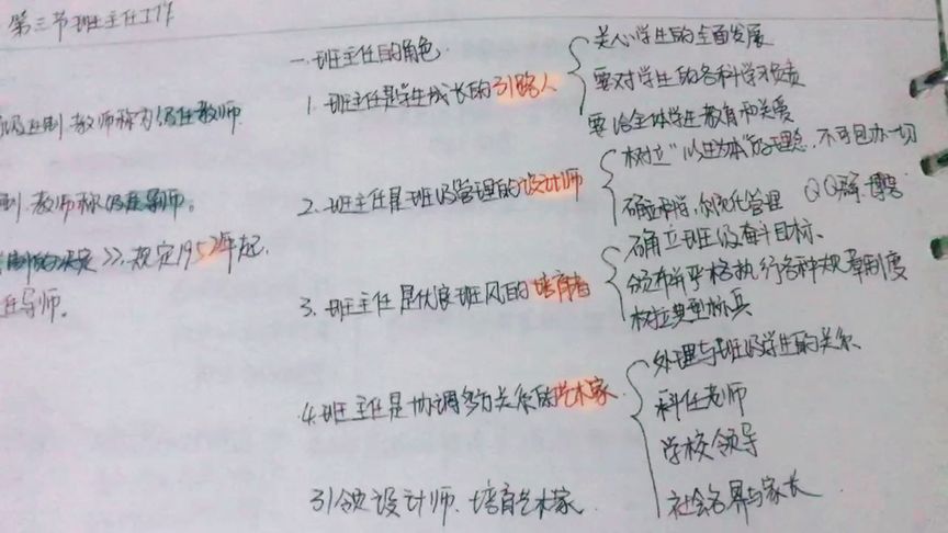 国编备考学习-班主任角色-我们一起来学习吧