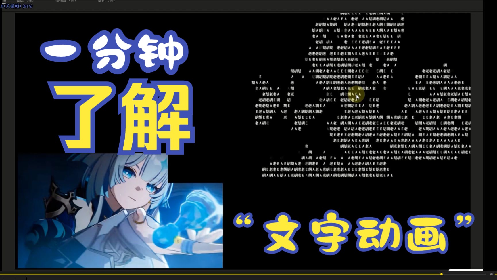 【AE教程】一分钟了解“文字动画”