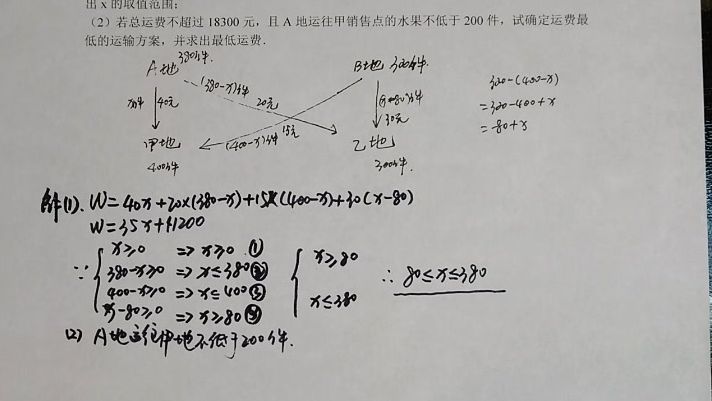 中考数学题:谁说只能用二次函数才能求最值,用一次函数同样可以