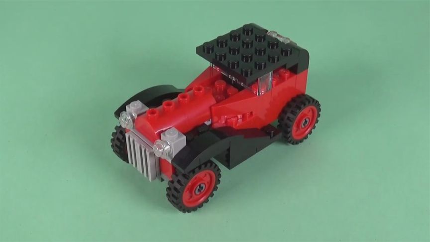 「积木模型DIY」老式玩具车的拼装过程!