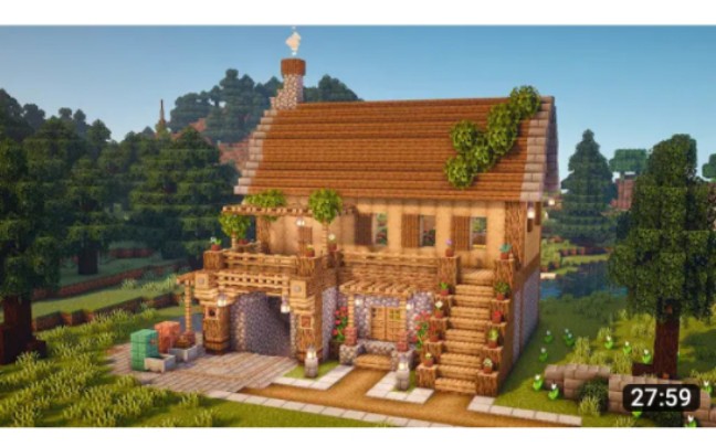 【我的世界建筑教程】带你做个生存小屋
