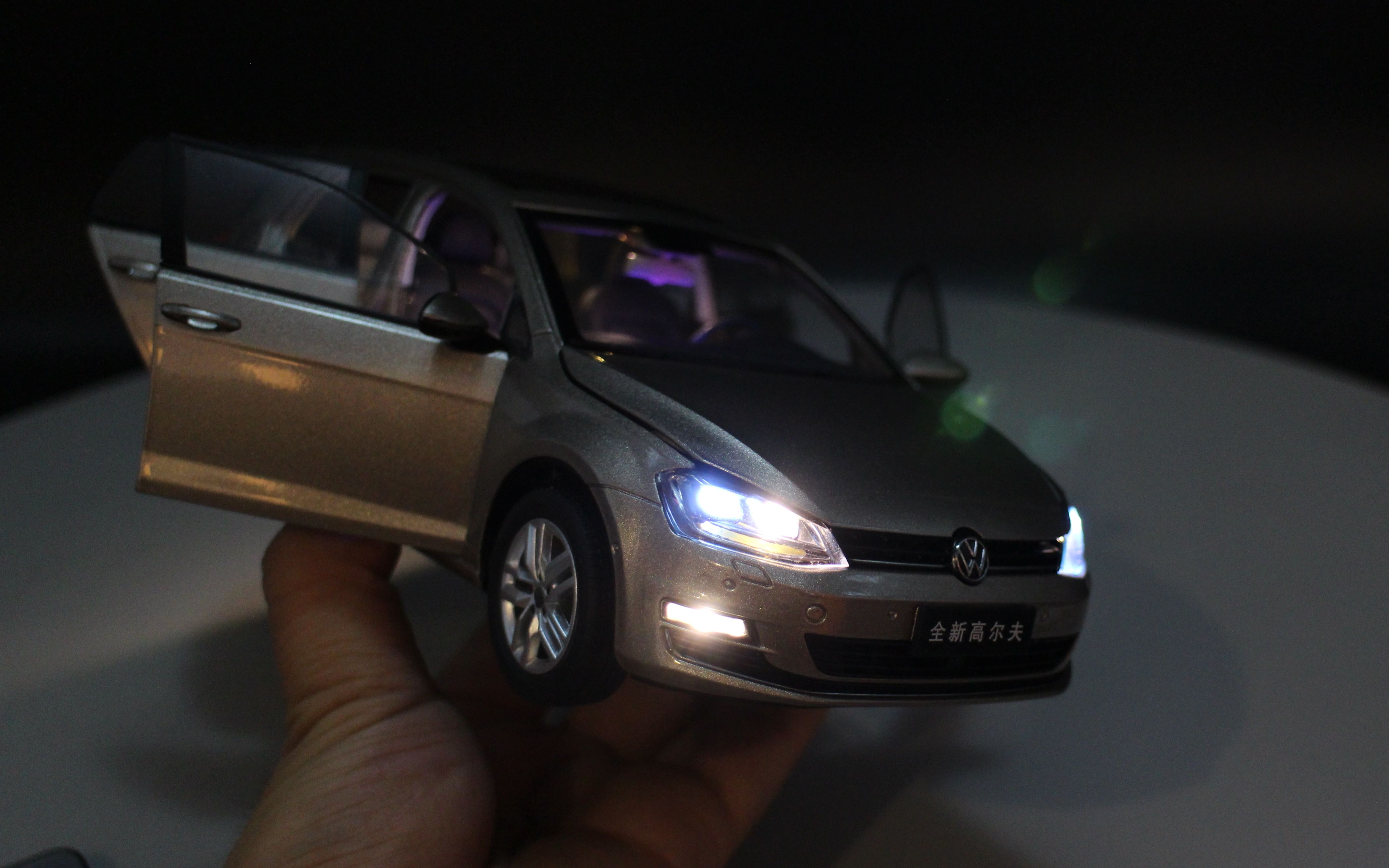 这是车模, 不是玩具 高尔夫7代 1/18 汽车模型 golf7 vw 清澈启凡工作室