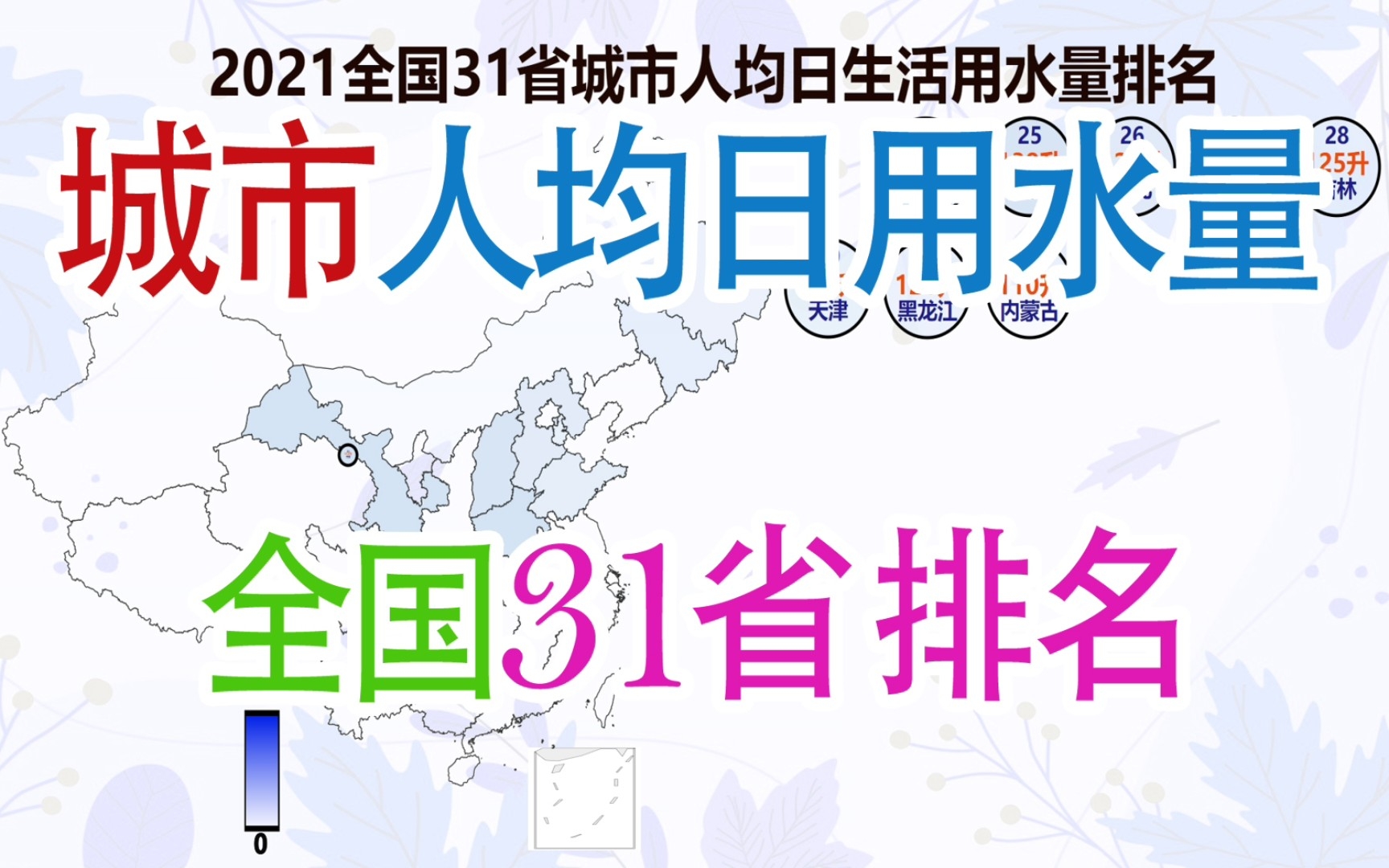全国31省日均生活用水量排名,谁是水消耗大户?