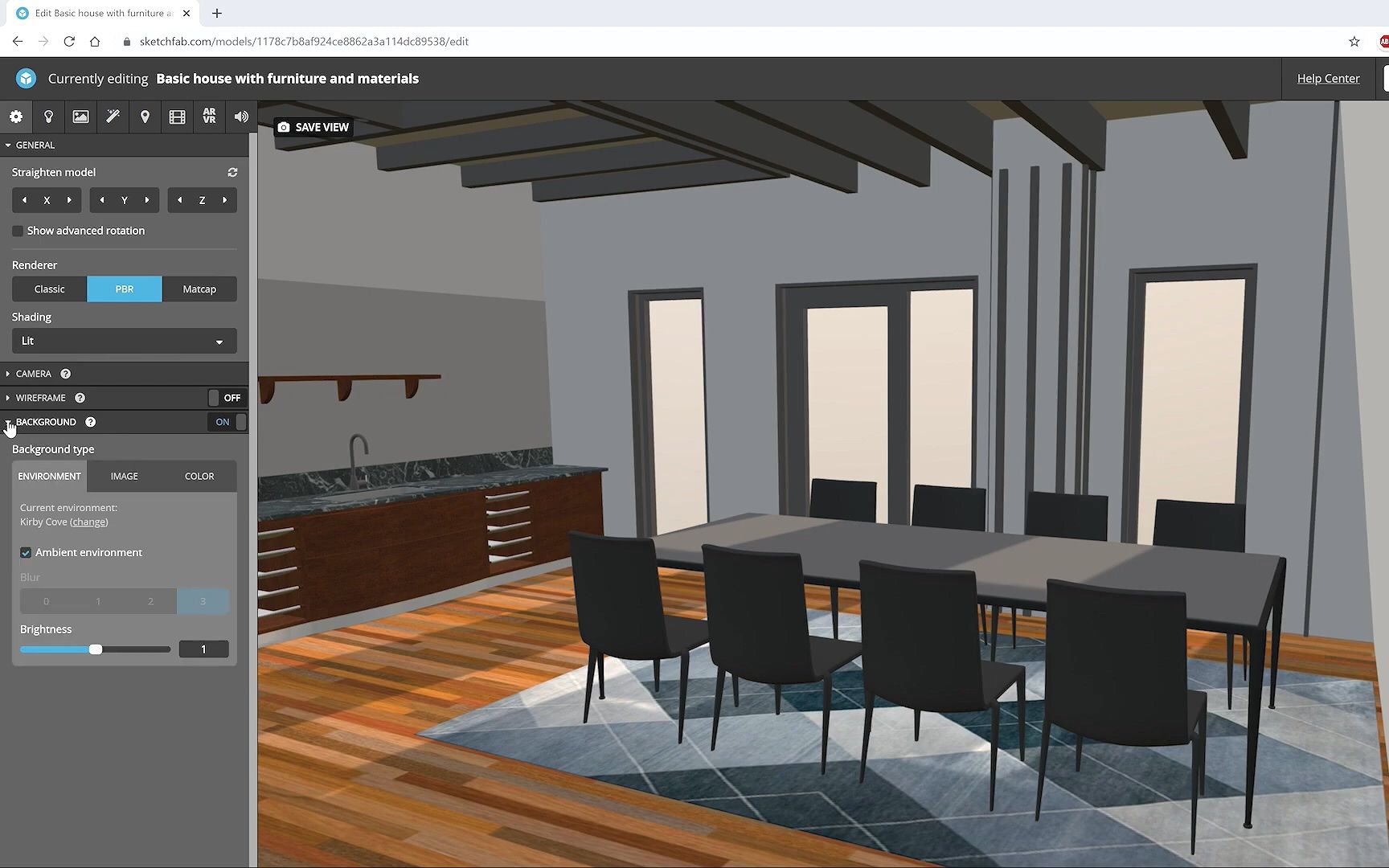 创建模型上传到Sketchfab网站,在VR全景模式下查看场景教程1
