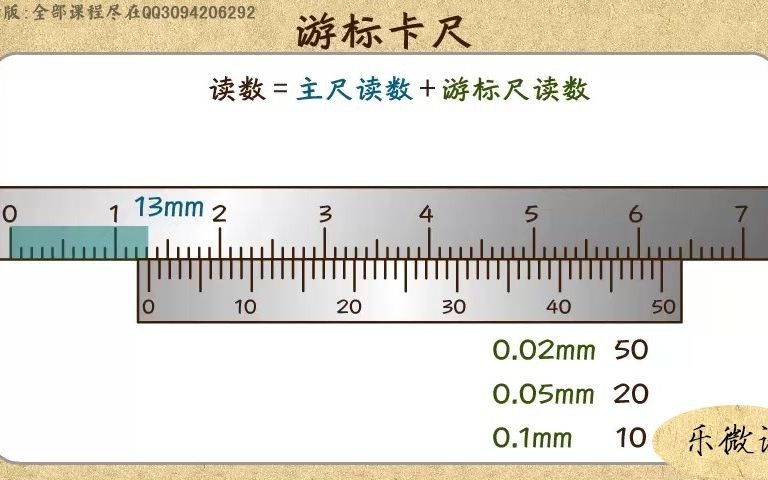 1.8用游标卡尺测长度(初中物理乐微课)
