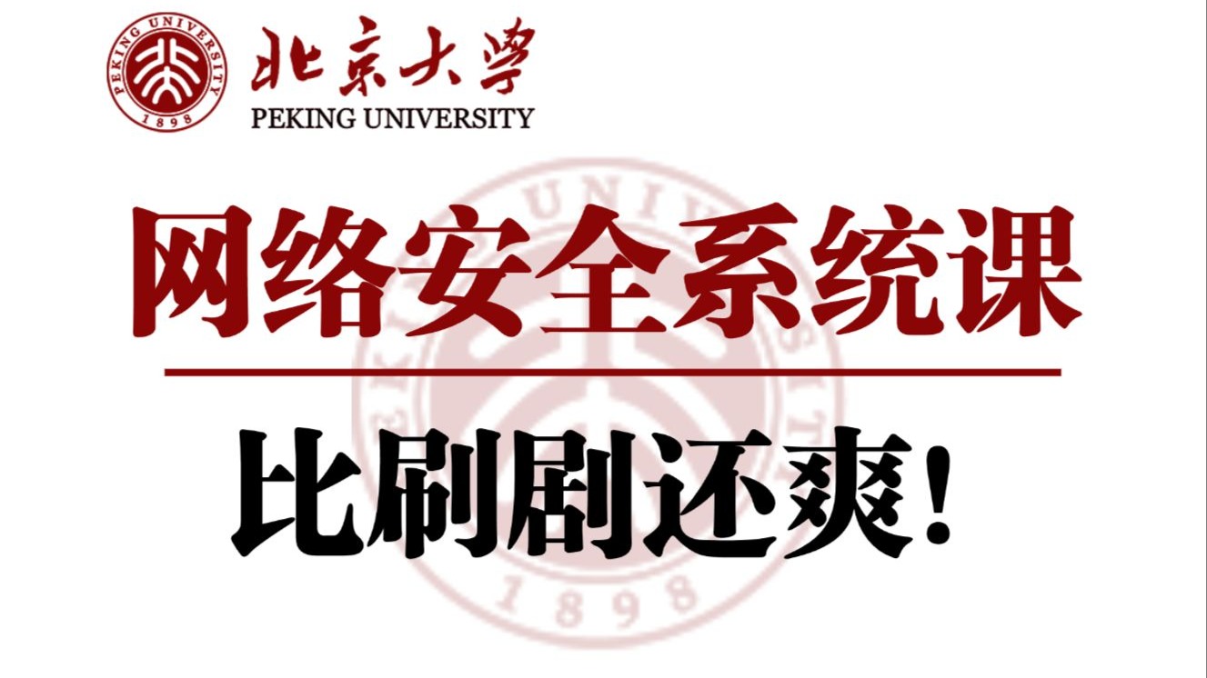 【全213集】强推!这绝对是B站最系统的网安教程,北大大佬爆肝整理的...
