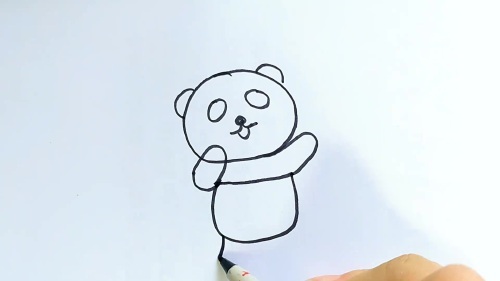 熊猫怎么画?创意简笔画,儿童画,熊猫简笔画,少儿创意美术