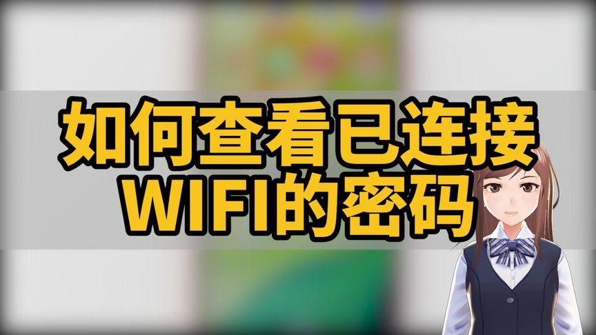 如何查看已连接WIFI的密码?