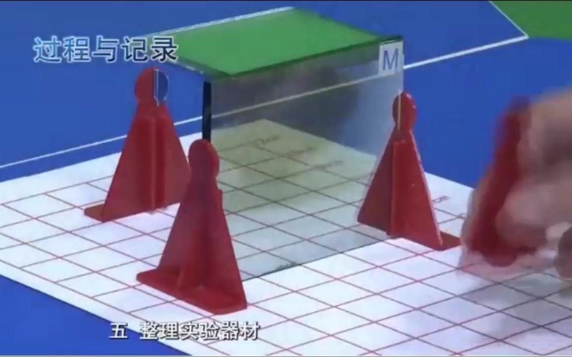 探究平面镜成像时像距与物距的关系实验操作
