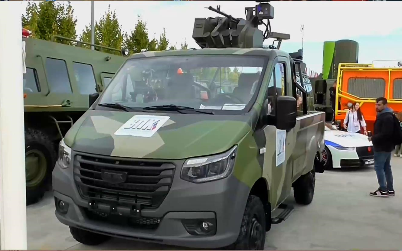 “军队-2021”论坛 - 遥控机枪军用皮卡(6P49型Kord12.7毫米机枪)(...