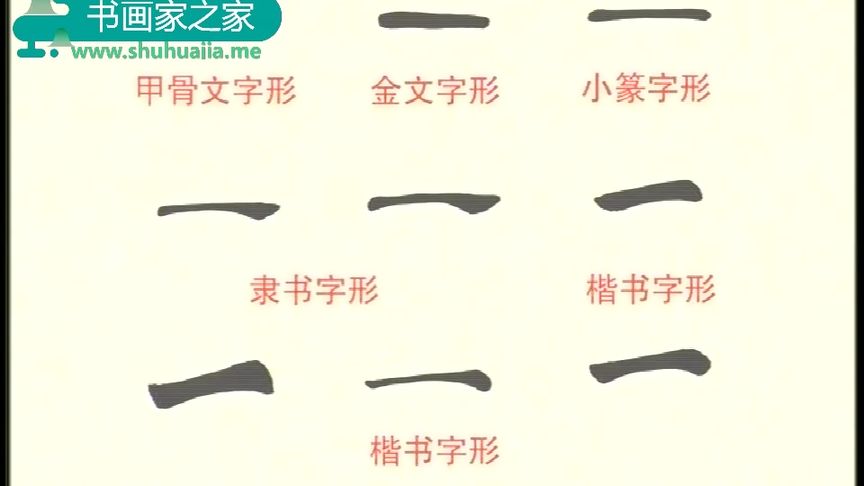 毛笔字教学 之【一】字的各类写法及由来(一日一字篇)