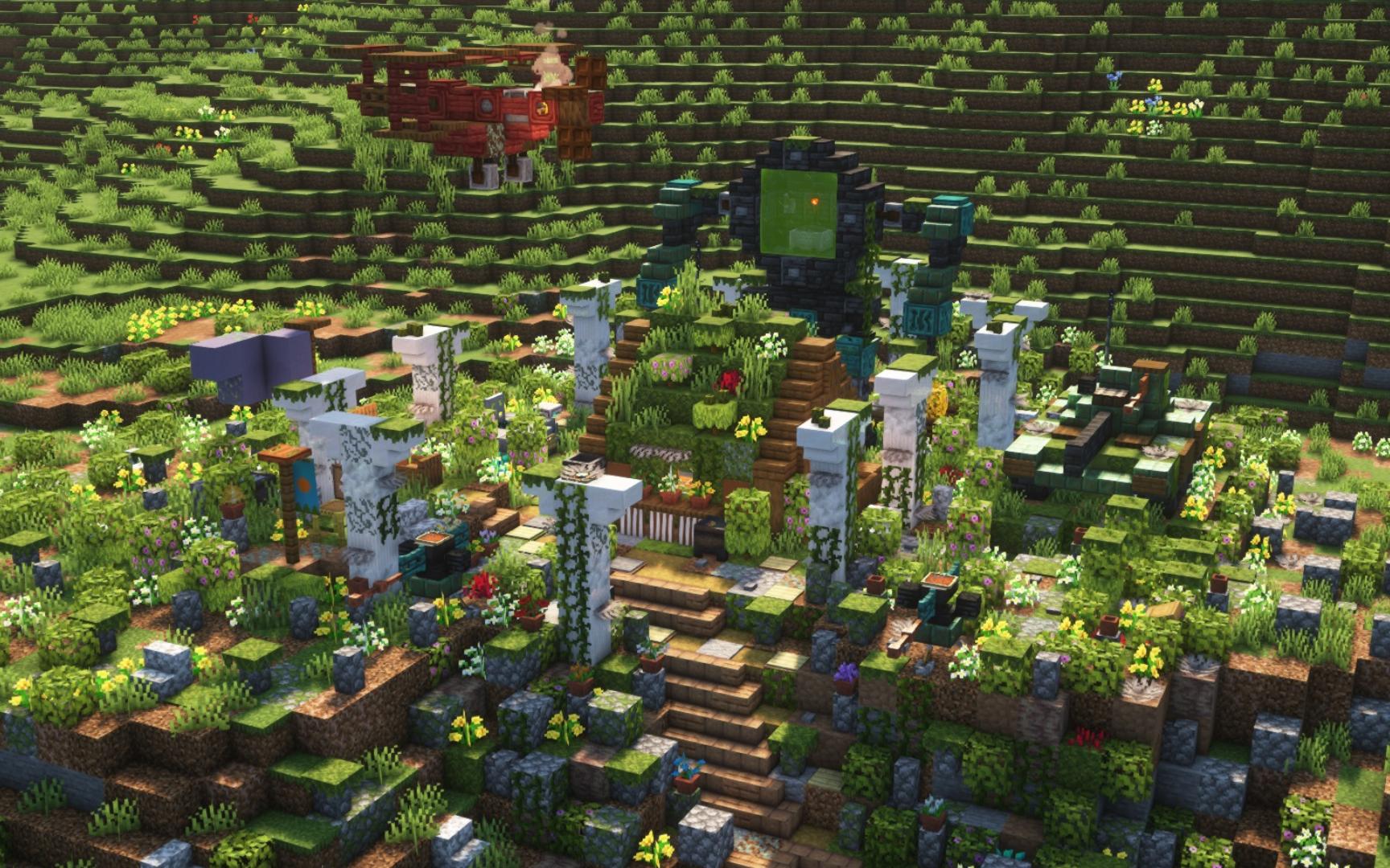 战争的终末 和平之后的废墟 我的世界梦幻建筑