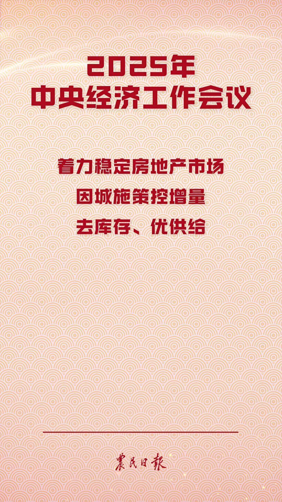2025年中央经济工作会议确定,着力稳定房地产市场,因城施策控增量、...