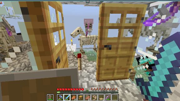 nor叔 我的世界萌新生存 94 千载难逢,一觉醒来4匹骨马