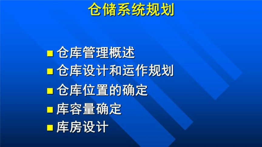 仓储系统设计和运作规划,仓库位置与库容量确定考虑因素