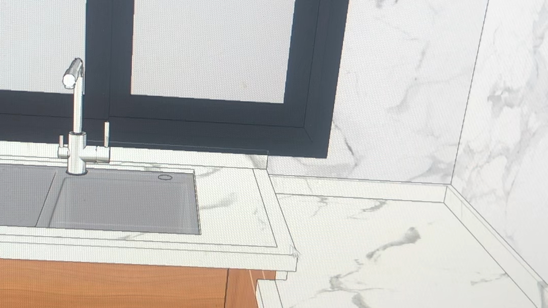 三维家效果图高低柜台面如何生成教程