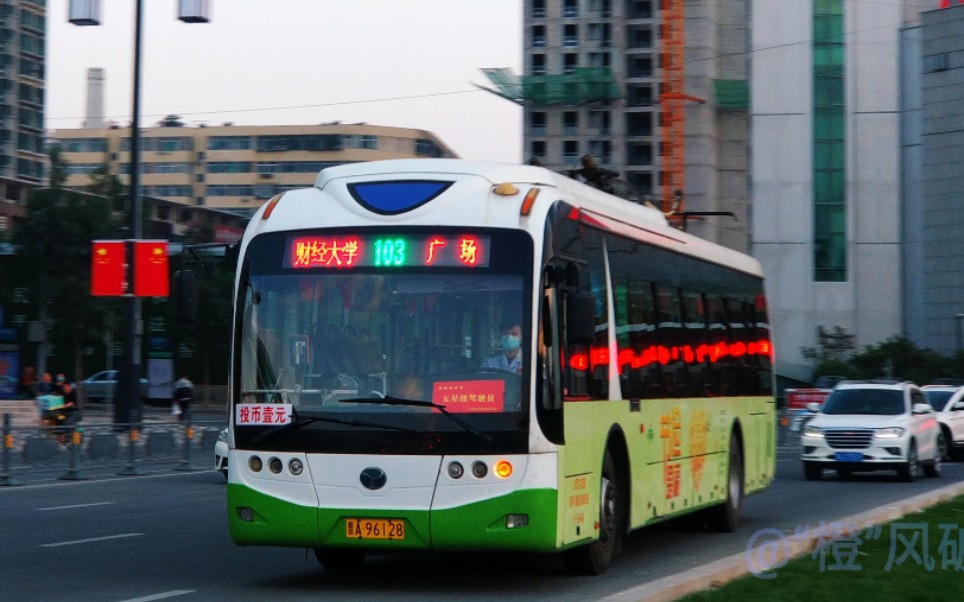 ...| WG6120DHA型无轨电车 太原公交103路 南中环段原声视频(尾含升...