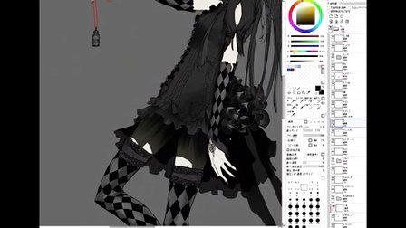 sai视频教程:日式精美插画绘制全程2