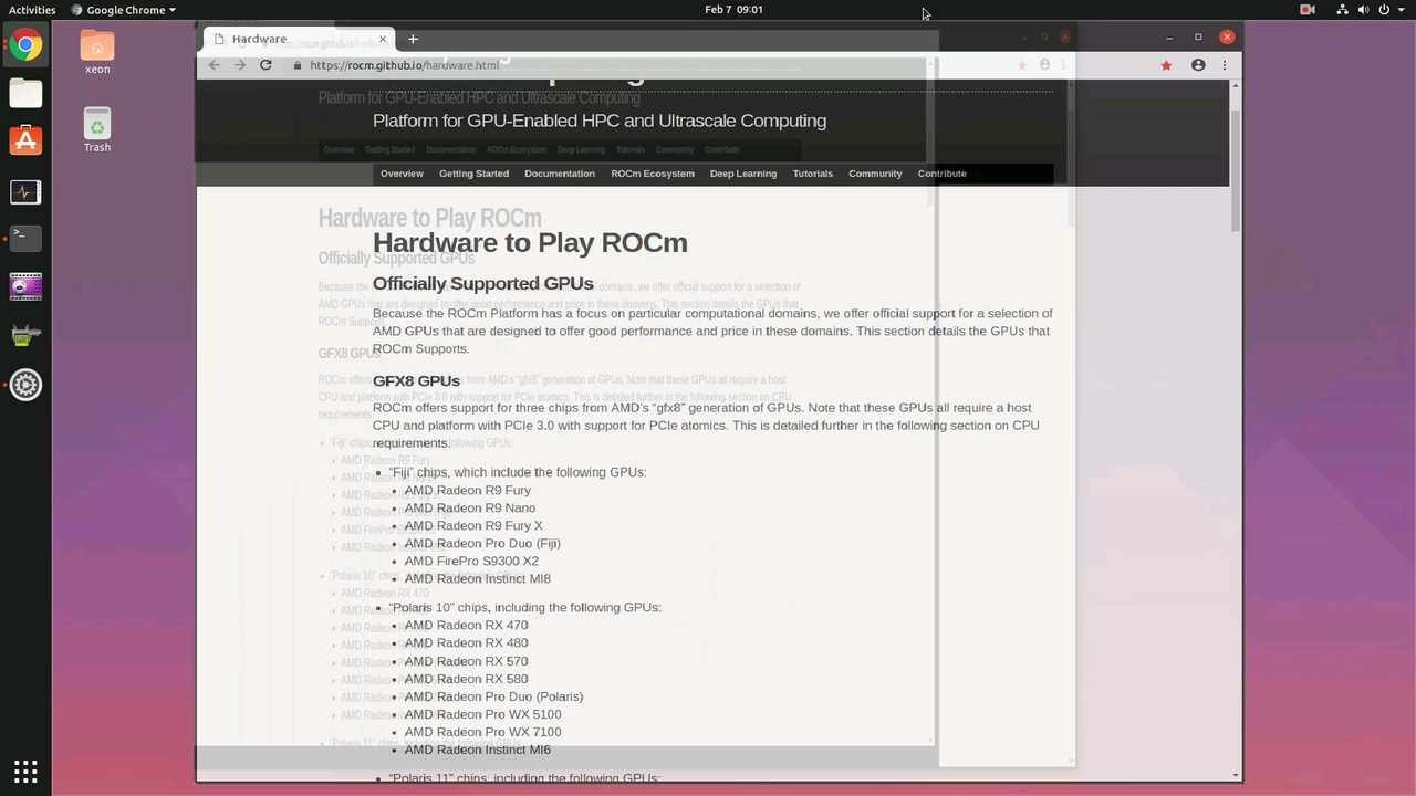 Install ROCM on Ubuntu for Tensorflow on RX580 机器学习