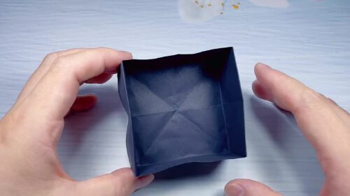 折纸垃圾盒超简单用的收纳盒子折法创意制作