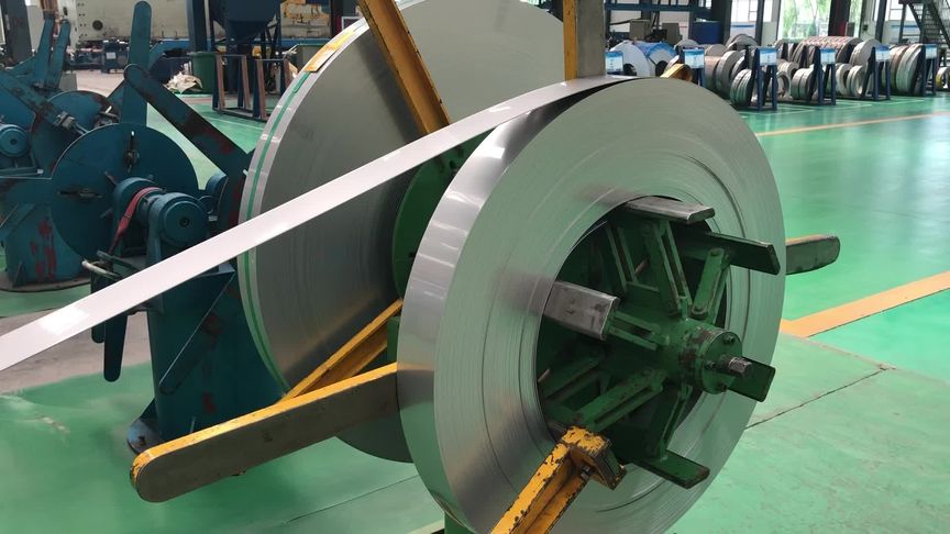 不锈钢管的连续线生产#机械制造 #焊管 #阀门管件