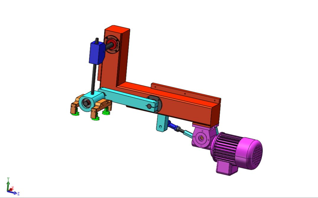 90度翻转取料机构设计,单电机控制直线及旋转运动,如何做到?