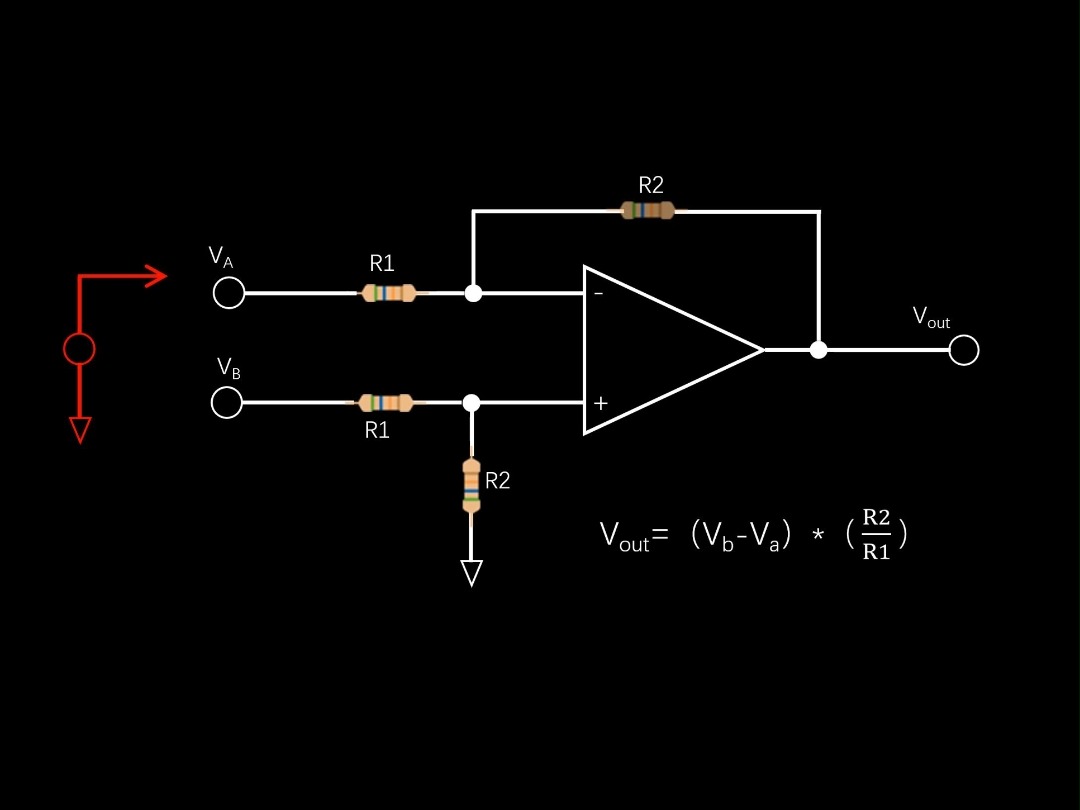 运放电压减法器