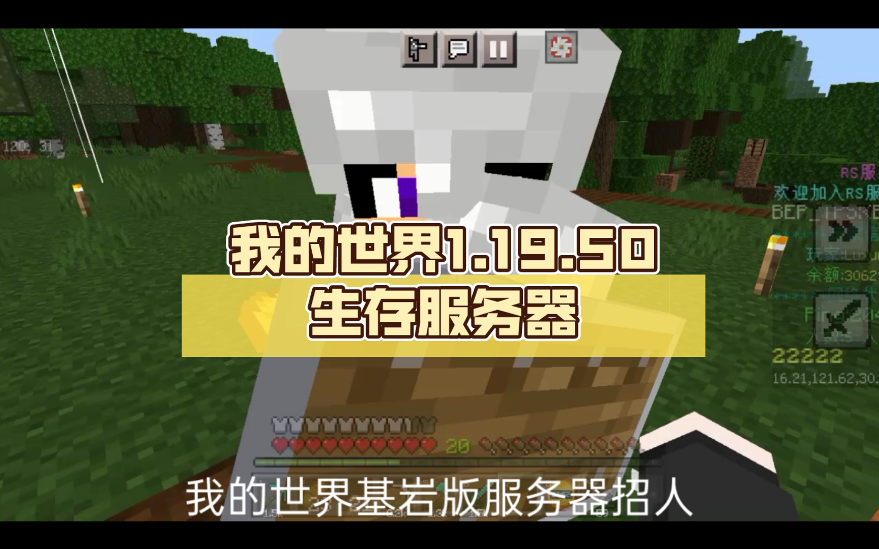 我的世界1.19.50生存服务器,一起来玩吧