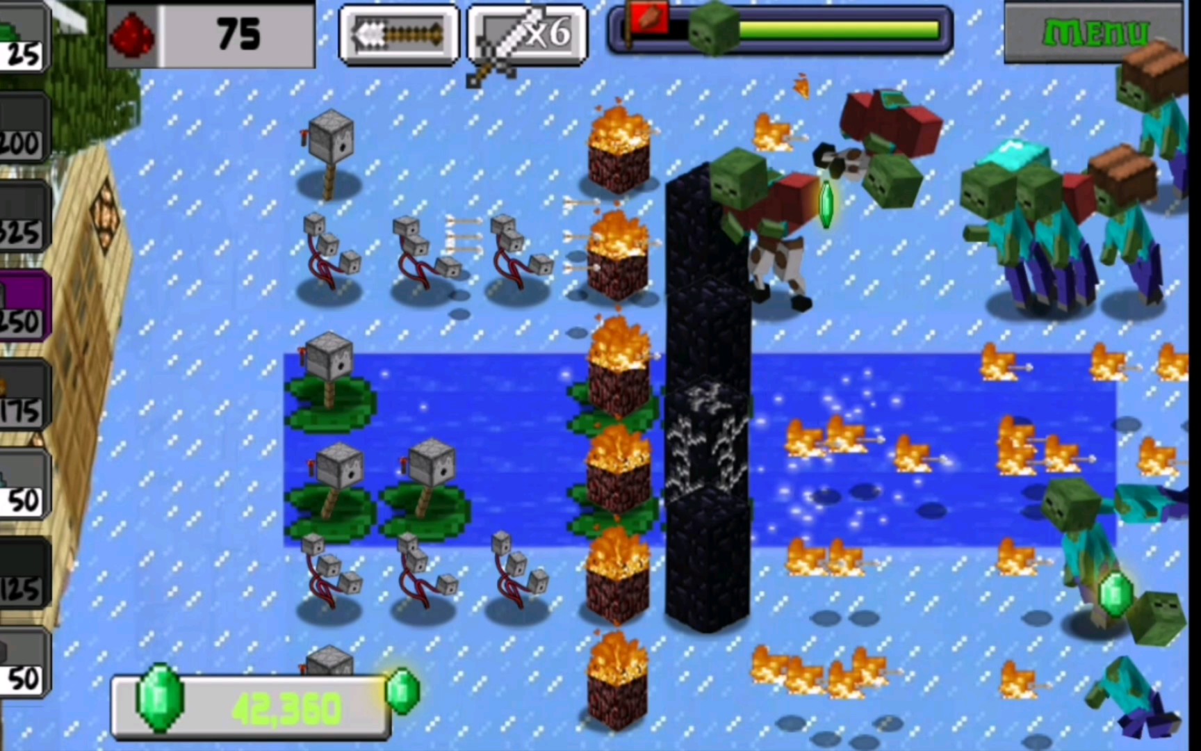 MC大战僵尸亚马逊版,坚不可摧(泳池)_PVZ